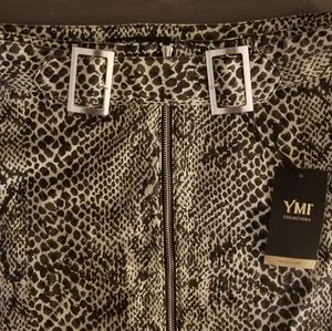 Skirts | Ymi Collections Python Print Skirt | Poshmark